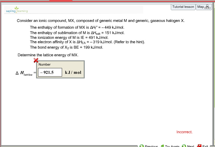 Solved Consider an ionic compound, MX, composed of generic | Chegg.com