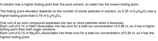 Solved Rank the boiling points of the aqueous solutions | Chegg.com