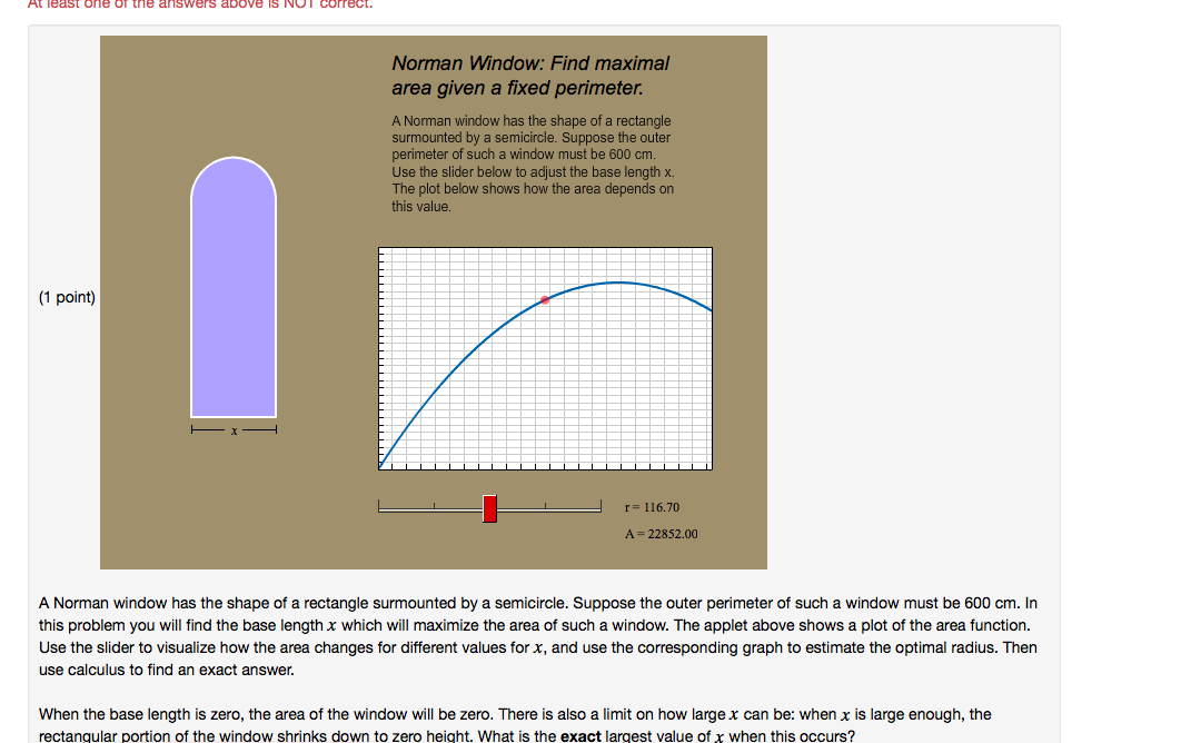 A Norman window has the shape of a rectangle | Chegg.com