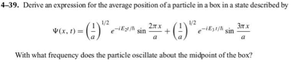 Derive an expression for the average position of a | Chegg.com