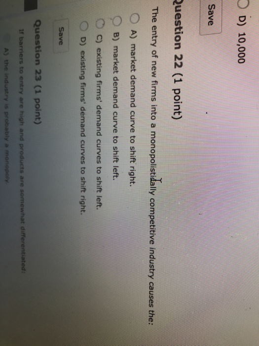 Solved The entry of new firms into a monopolistically | Chegg.com