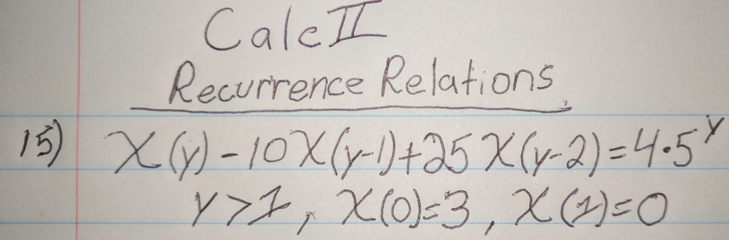 Solved alc Recurrence Relations | Chegg.com