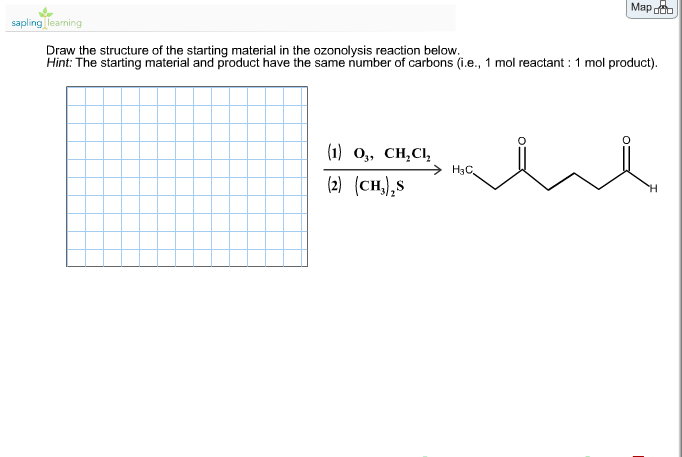 Solved Draw the structure of the starting material in the | Chegg.com