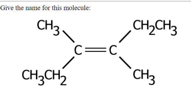 Solved Give the name for this molecule: | Chegg.com