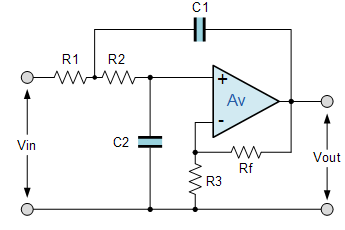 I am designing a second order bandpass filter | Chegg.com