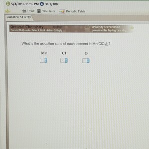 Solved what is the oxidation state of each element in Mn | Chegg.com