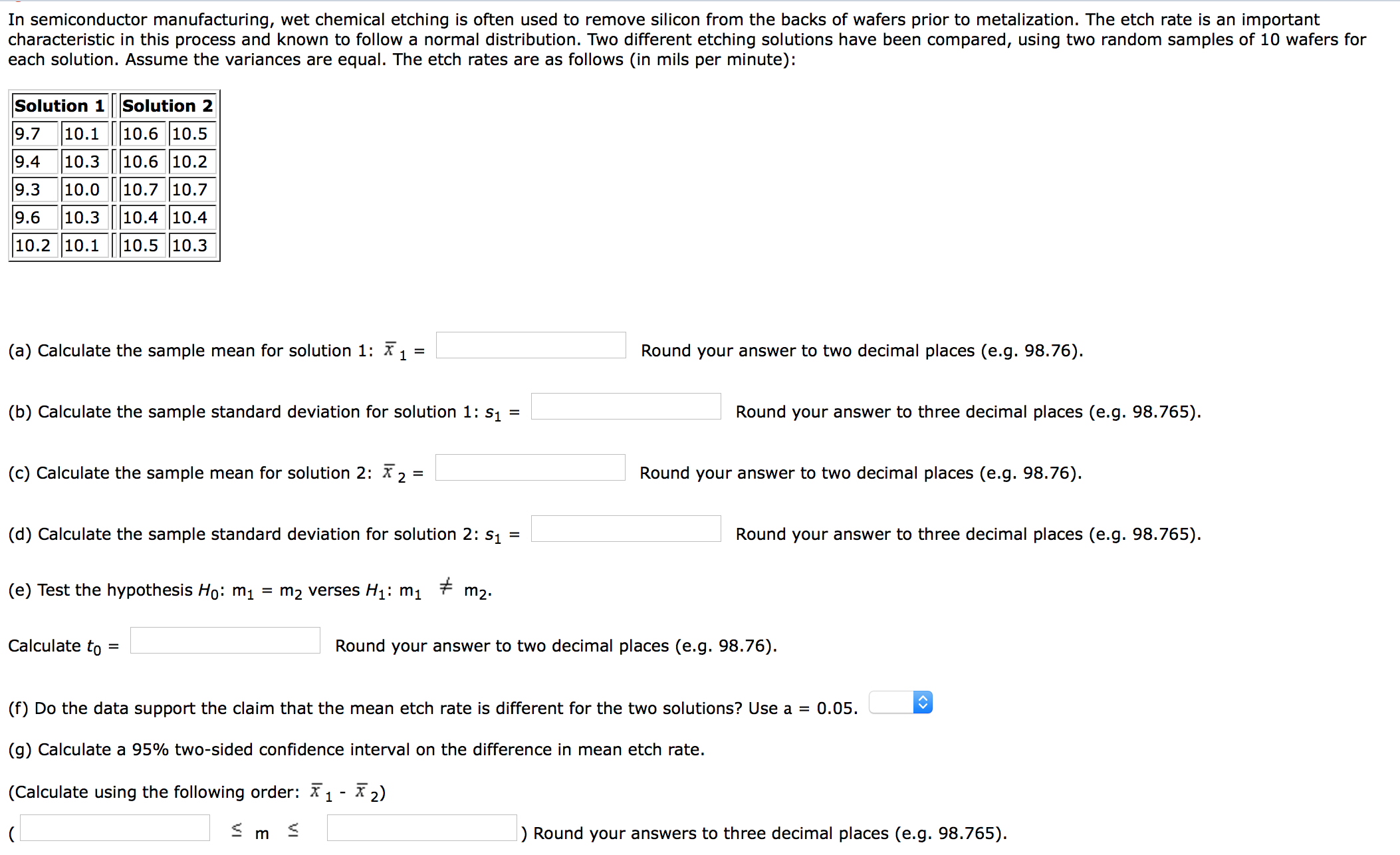 In semiconductor manufacturing, wet chemical etching | Chegg.com