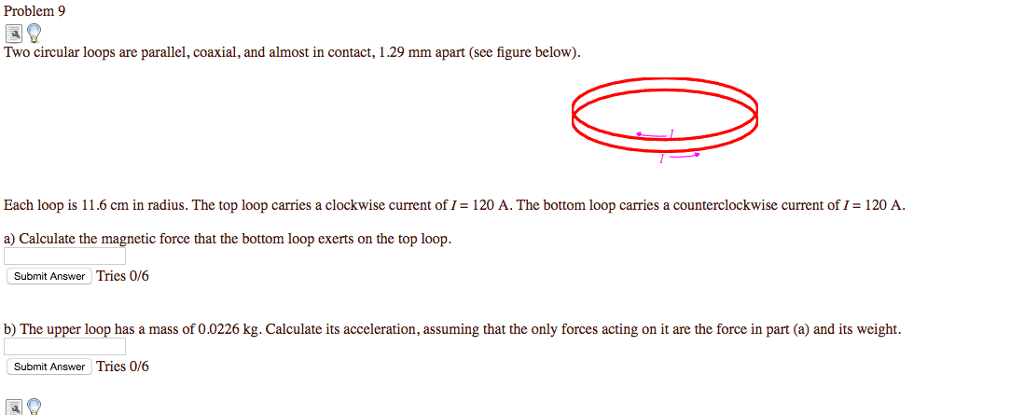 Solved Two circular loops are parallel, coaxial, and almost | Chegg.com