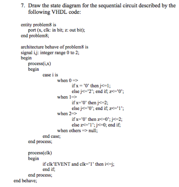 Solved Draw the state diagram for the sequential circuit | Chegg.com