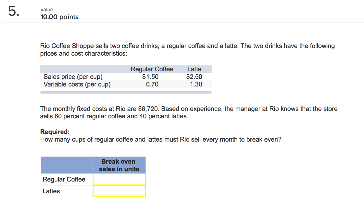 Solved 10.00 value: 10.00 points Balance, Inc., is | Chegg.com
