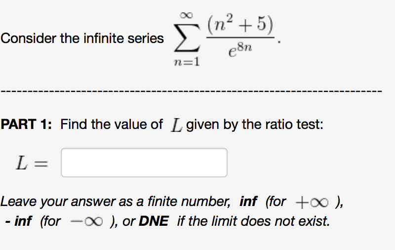 Solved Consider the infinite series. Determine if converges | Chegg.com