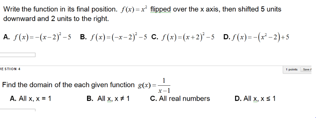 Solved Write the function in its final position. f(x) = x^2 | Chegg.com