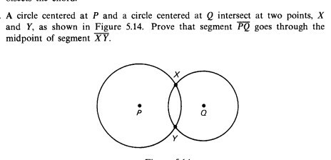 Solved A circle centered at P and a circle centered at Q | Chegg.com