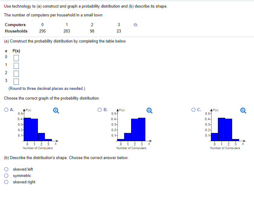 Solved Use technology to (a) construct and graph a | Chegg.com