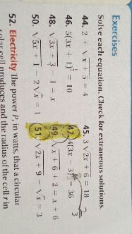Solved Solve each equation. Check for extraneous solutions 2 | Chegg.com
