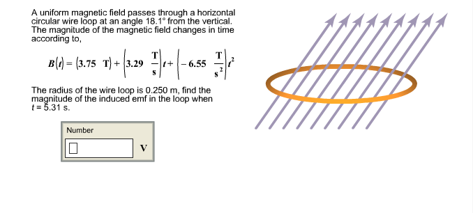 Solved A uniform magnetic field passes through a horizontal | Chegg.com