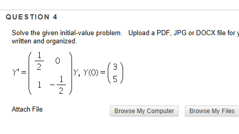 Solved Solve the given initial-value problem. Y'= | Chegg.com