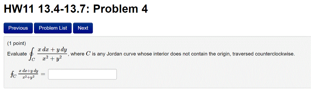 Solved HW11 13.4-13.7: Problem 4 Previous Problem List Next | Chegg.com