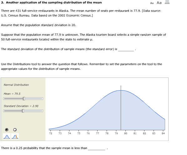 Solved 3. Another application of the sampling distribution | Chegg.com