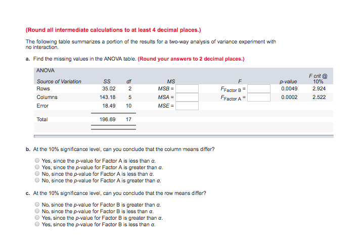 Solved Round all intermediate calculations to at least 4 | Chegg.com