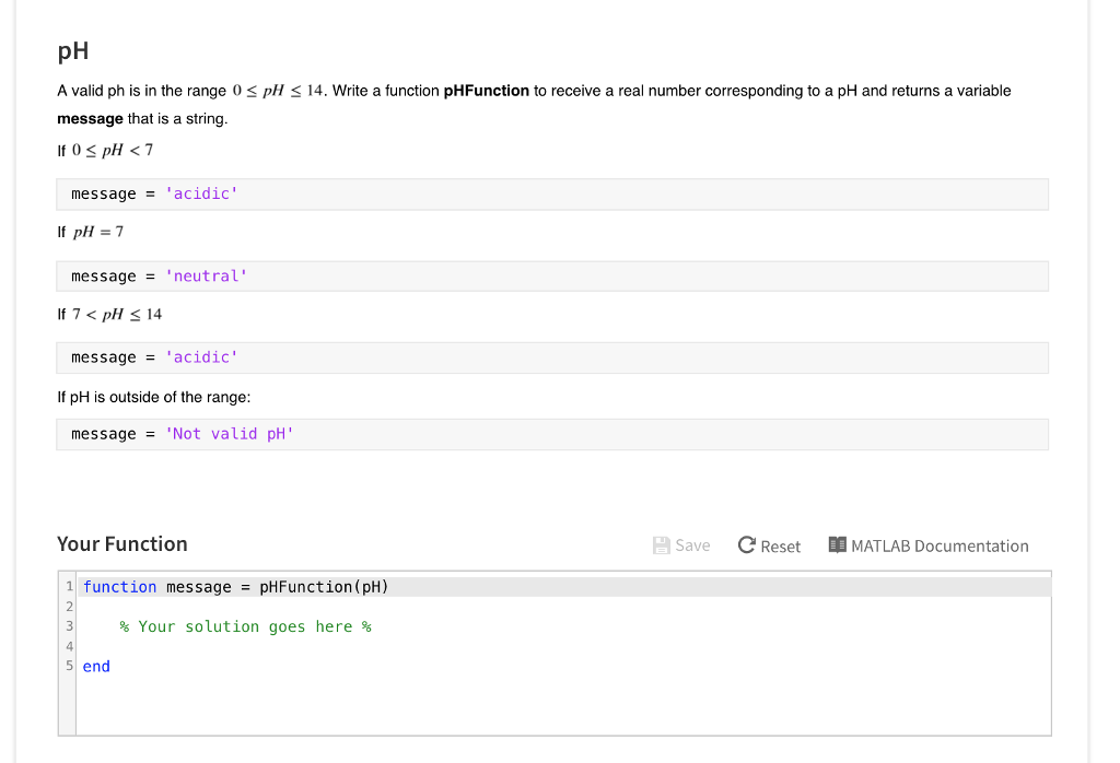 Solved pH A valid ph is in the range 0 message that is a | Chegg.com Solved pH A valid ph is in the range 0 message that is a | Chegg.com