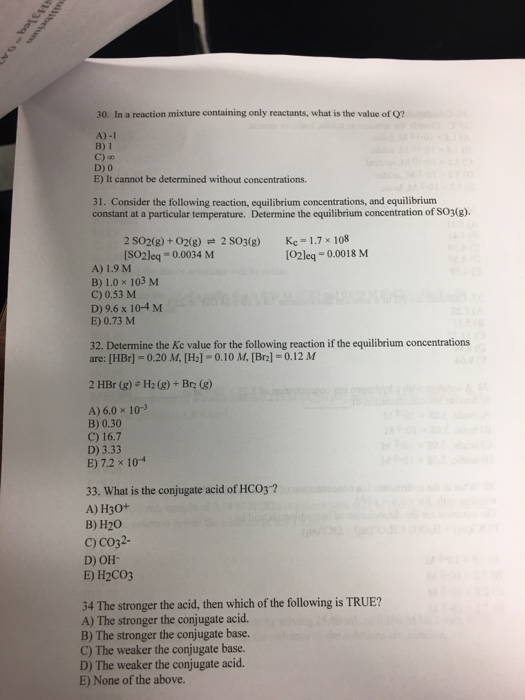 Solved In a reaction mixture containing only reactants, what | Chegg.com