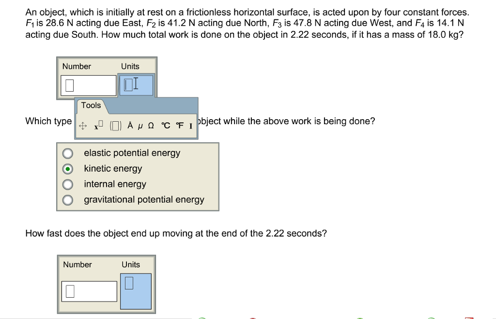 Solved An object, which is initially at rest on a | Chegg.com
