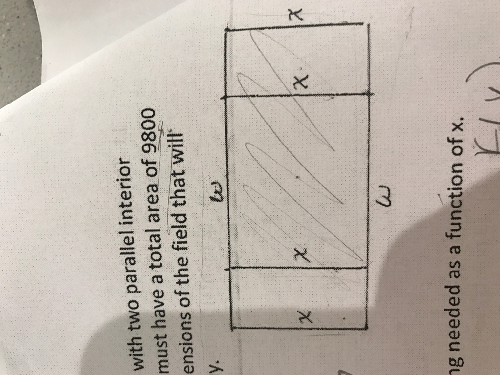 Solved A farmer needs to fence off a rectangular field with | Chegg.com