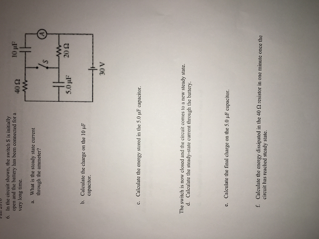Solved In the circuit shown, the switch S is initially open | Chegg.com