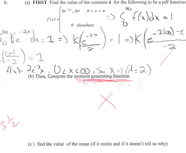 Solved FIRST Find the value of the constant k for the | Chegg.com