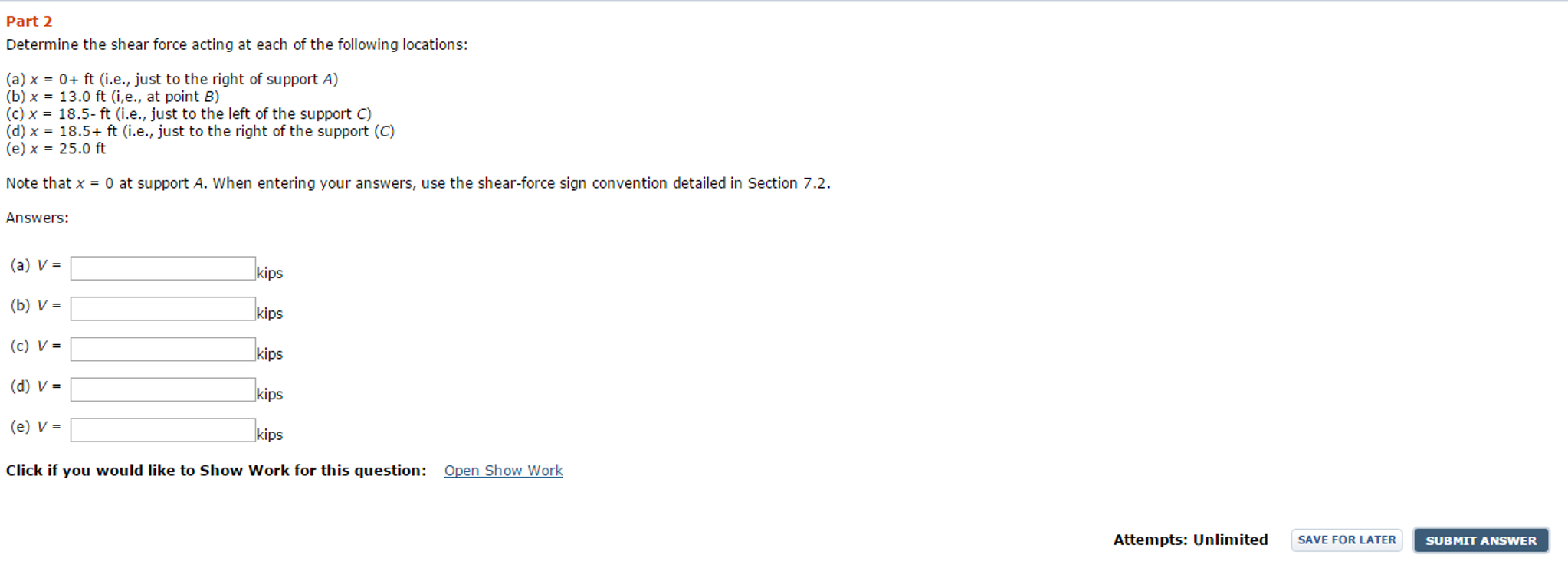 Solved P7.015 GO Multipart Part 1 For the simply supported | Chegg.com