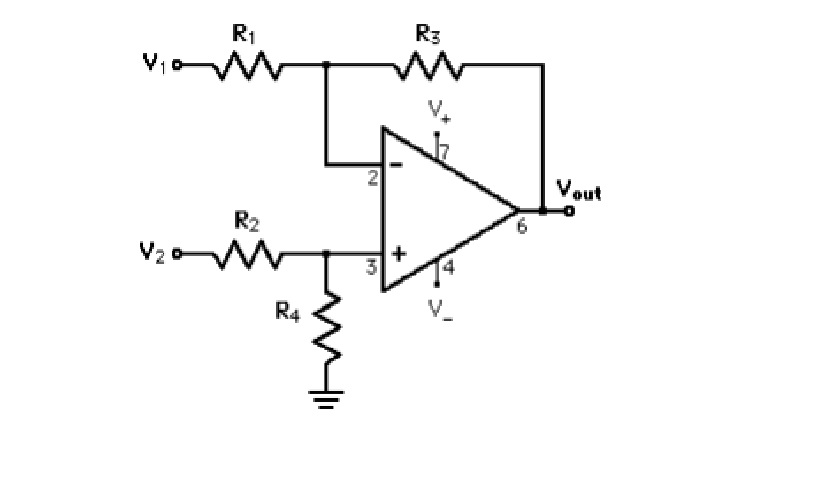 Solved Find the ratio Vout/V formula, and if the gain A=1,10 | Chegg.com