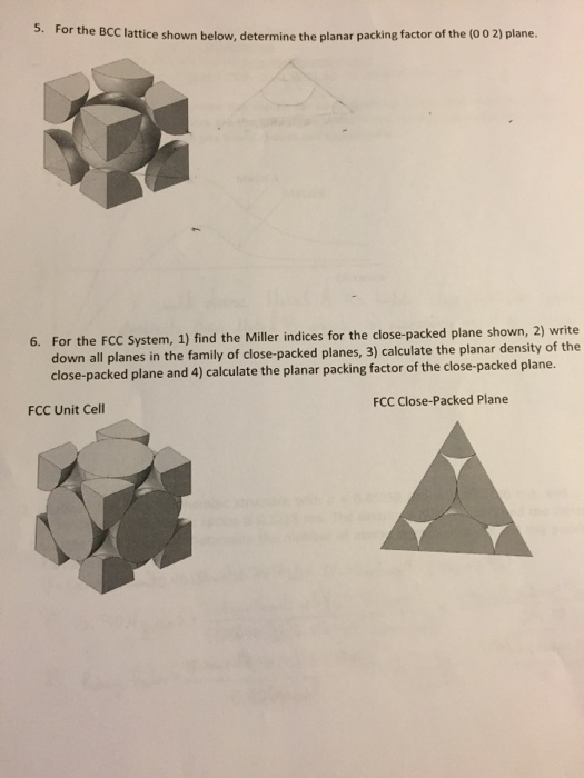 Solved For the BCC lattice shown below, determine the planar | Chegg.com