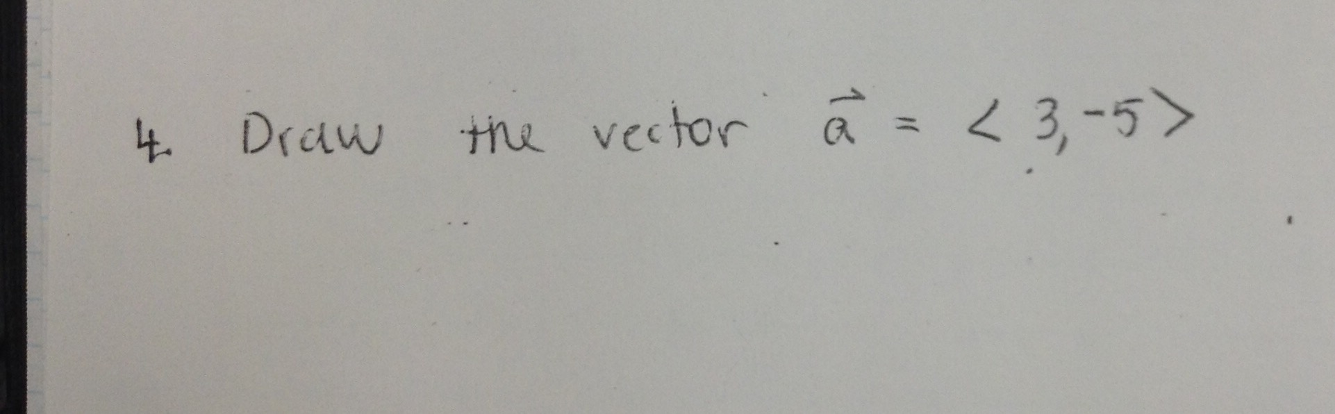 Solved 4. Draw the vector a = | Chegg.com