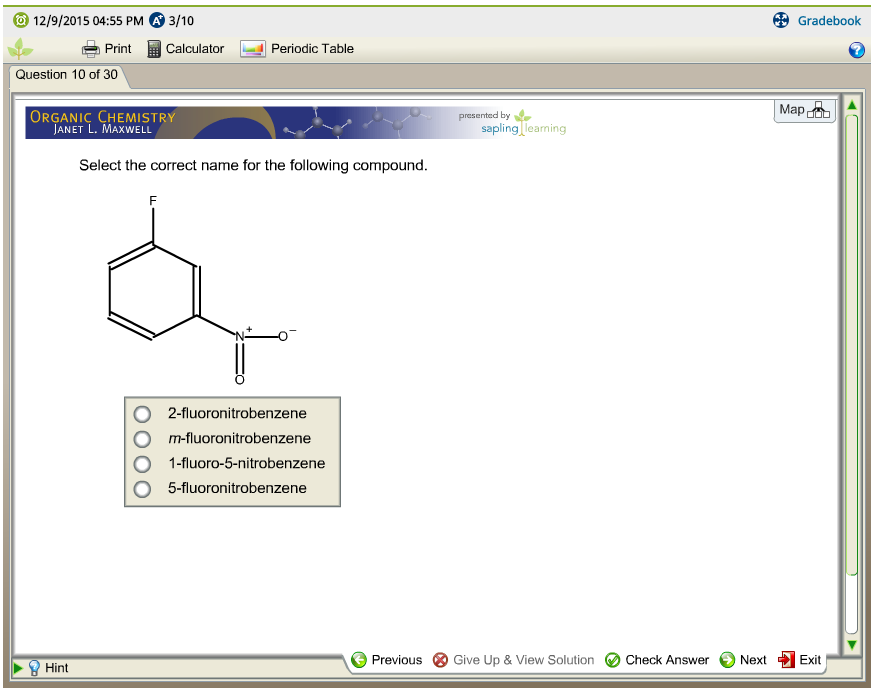 Solved Select the correct name for the following compound. | Chegg.com Solved Select the correct name for the following compound. | Chegg.com