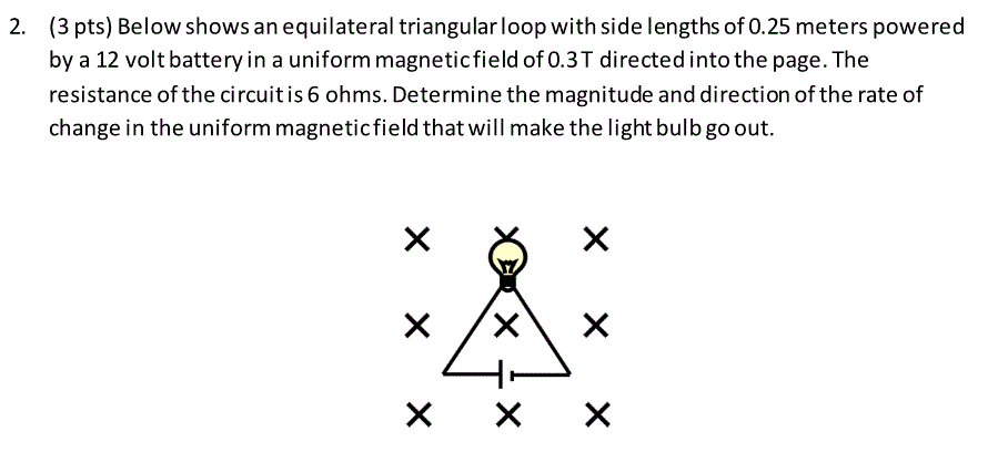 Solved: Below Shows An Equilateral Triangular Loop With Si... | Chegg.com