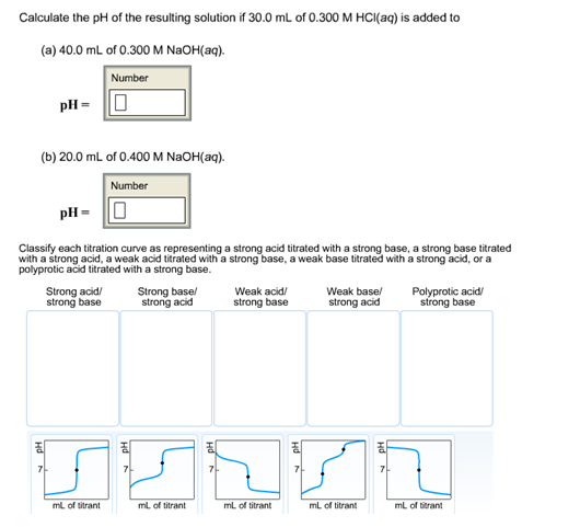 Solved Calculate the PH of the resulting solution if 30.0 mL | Chegg.com