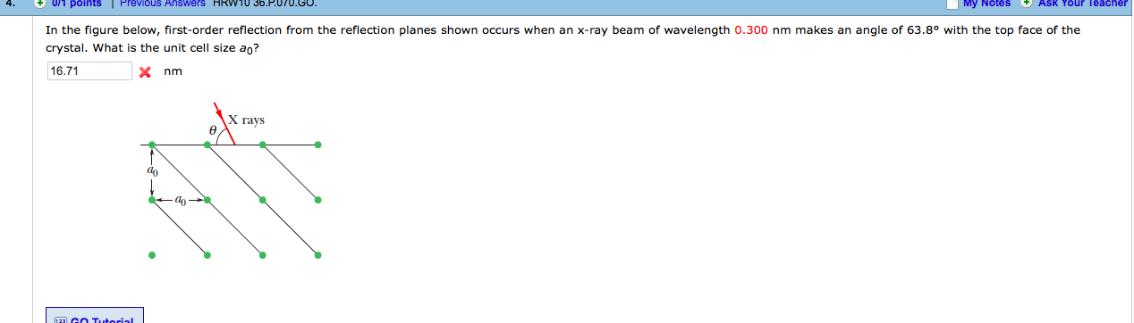Solved In the figure below, first-order reflection from the | Chegg.com