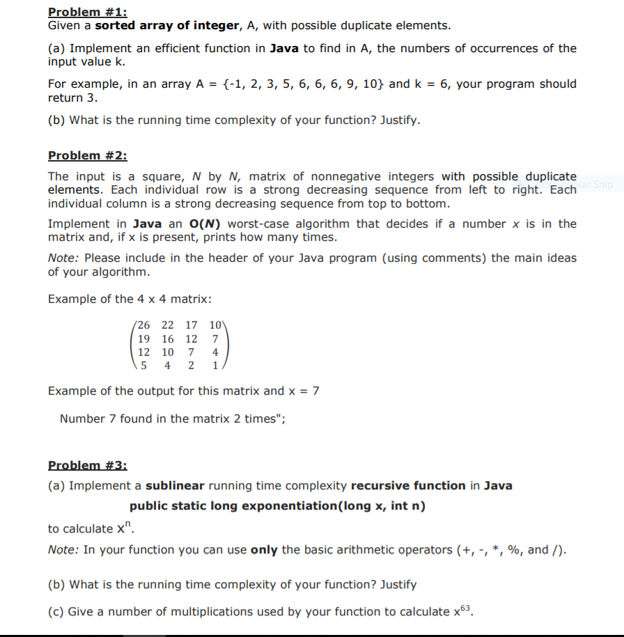 Solved Please include the following header for each Java | Chegg.com