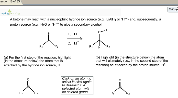 Solved A ketone may react with a nucleophilic hydride ion | Chegg.com