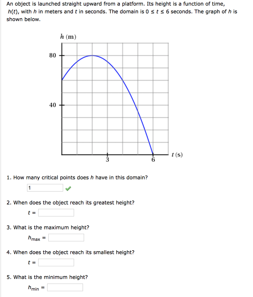 Solved An object is launched straight upward from a | Chegg.com