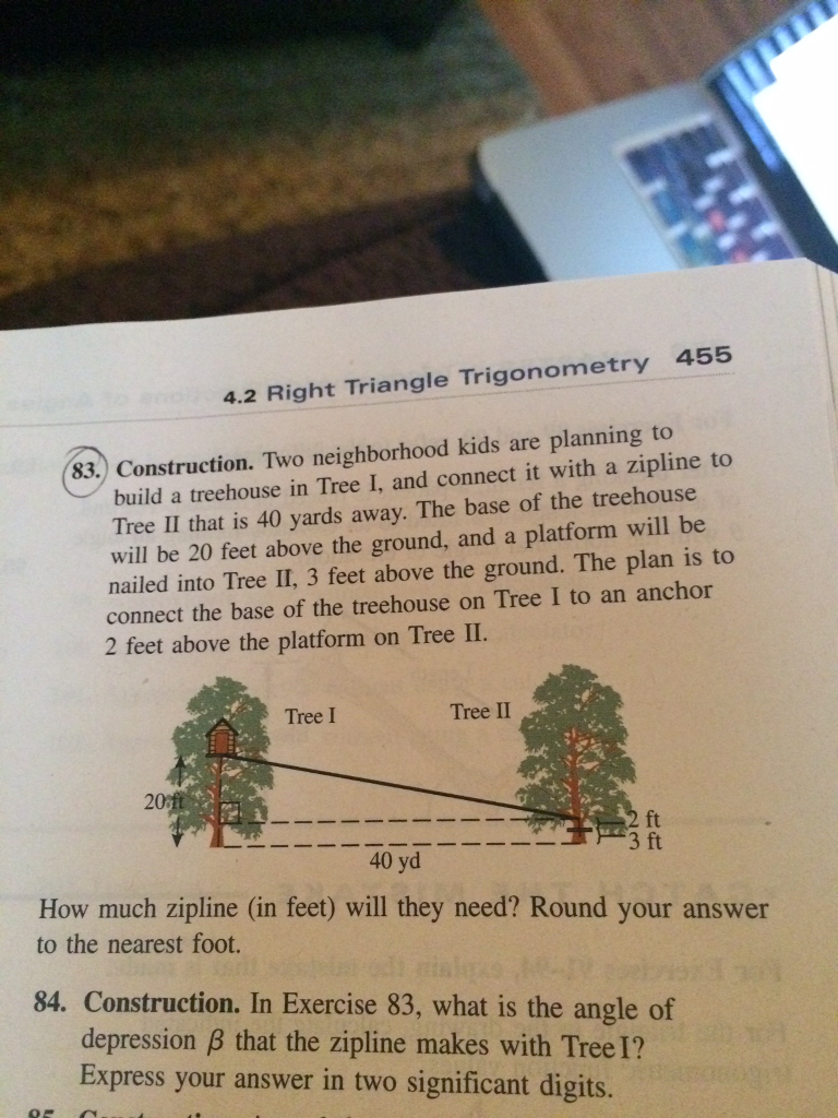 Solved 4.2 Right Triangle Trigonometry 455 83.) | Chegg.com