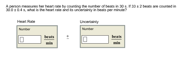 Solved A person measures her heart rate by counting the | Chegg.com