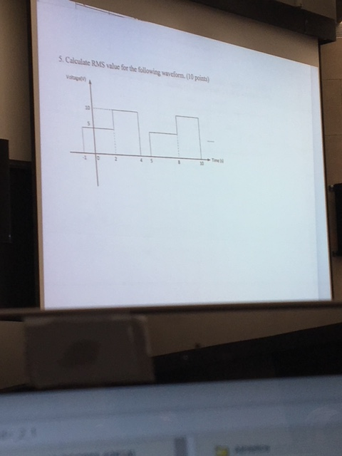 Solved Calculate RMS Value for the vollowing | Chegg.com