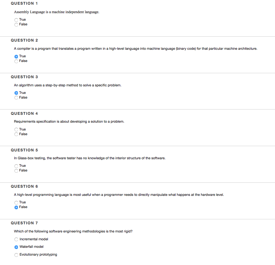Solved Assembly Language is a machine independent language. | Chegg.com