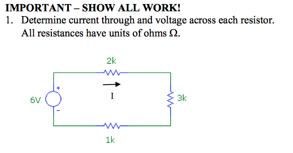 Solved Determine Current Through And Voltage Across Each