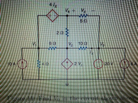 Solved Find V0 in the circuit shown above. | Chegg.com