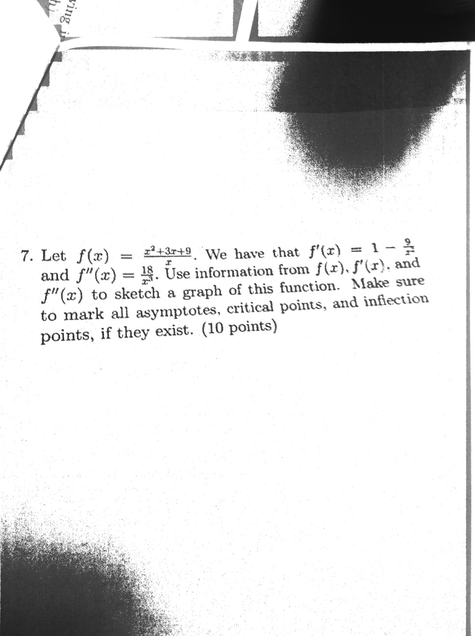 Solved Let F x X2 3x 9 X We Have That F x 1 x2 Chegg