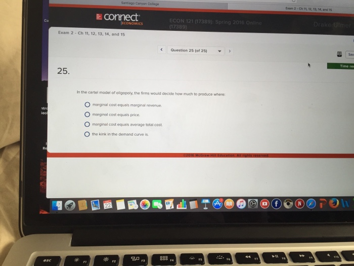 Solved In the cartel model of oligopoly, the firms would | Chegg.com