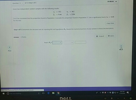 Solved Given two independent random samples with the | Chegg.com